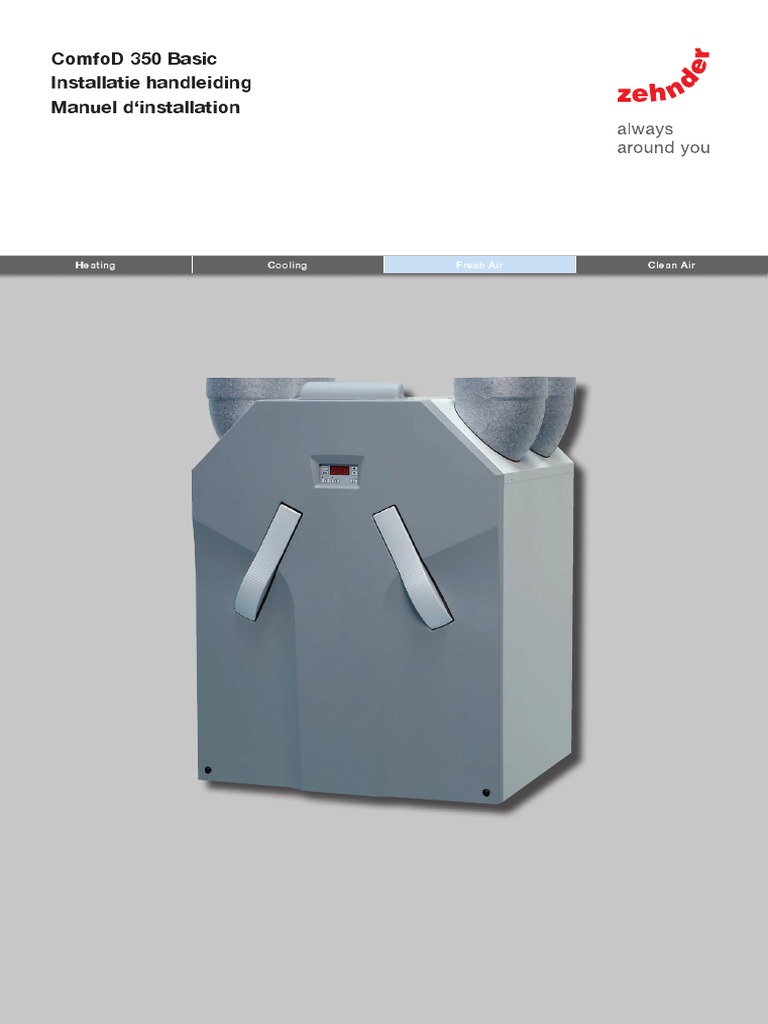Zehnder CSY ComfoD 350 Basic MOI BE NL | PDF