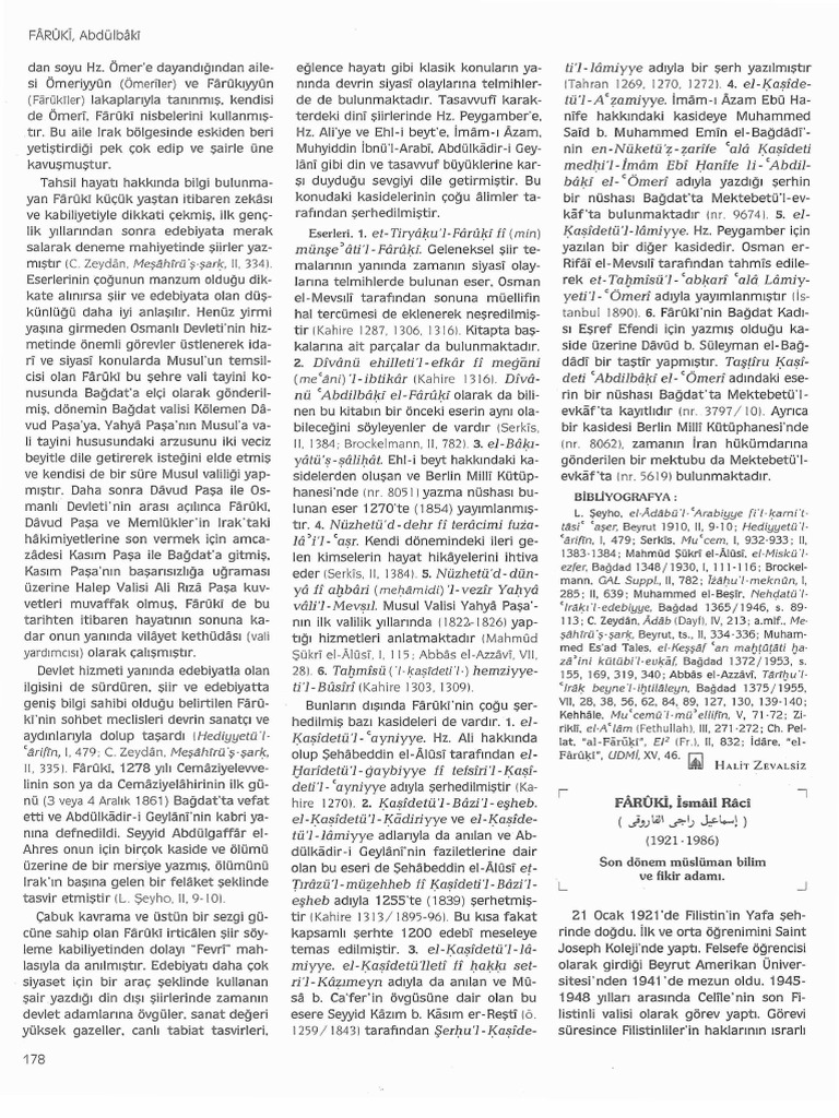 Ismail Raci Faruki | PDF