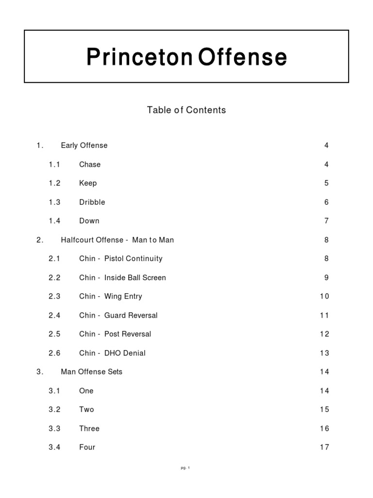 Princeton Offense Playbook | PDF