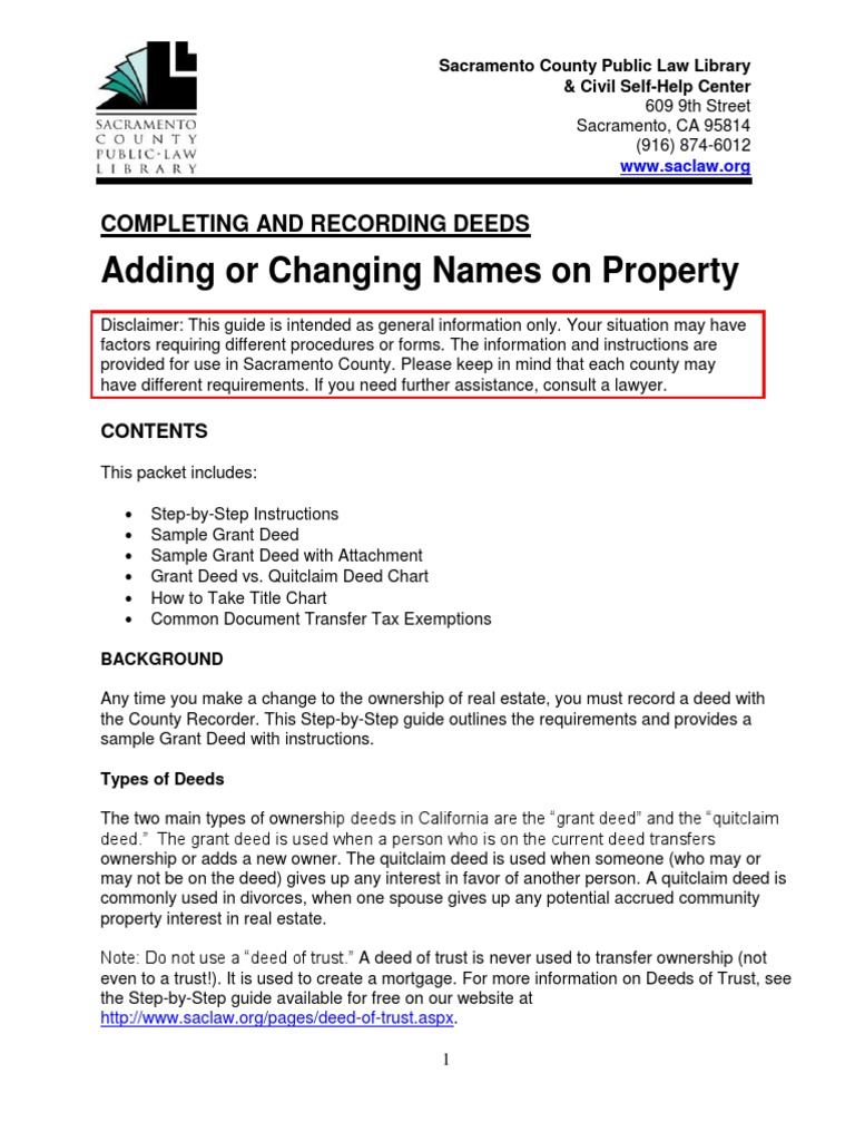 Step by Step Deeds | PDF | Deed | Concurrent Estate