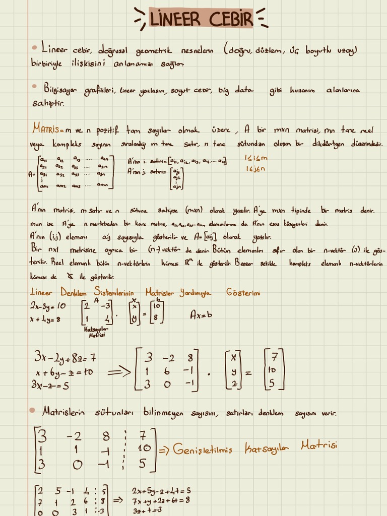 Lineer Cebir | PDF