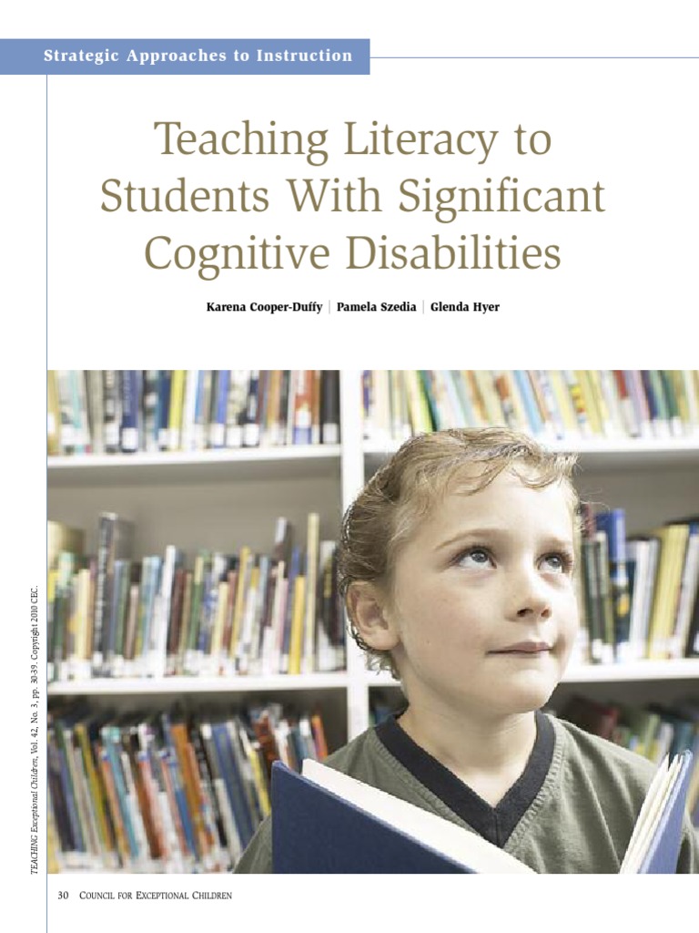 Teaching Literacy To Students With Significant Cognitive Disabilities ...