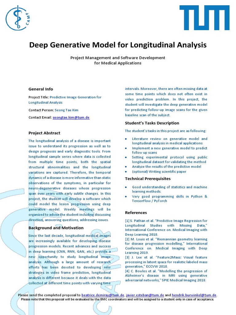 PMSD_SeongTae_Deep Generative Model for Longitudinal Analysis | PDF