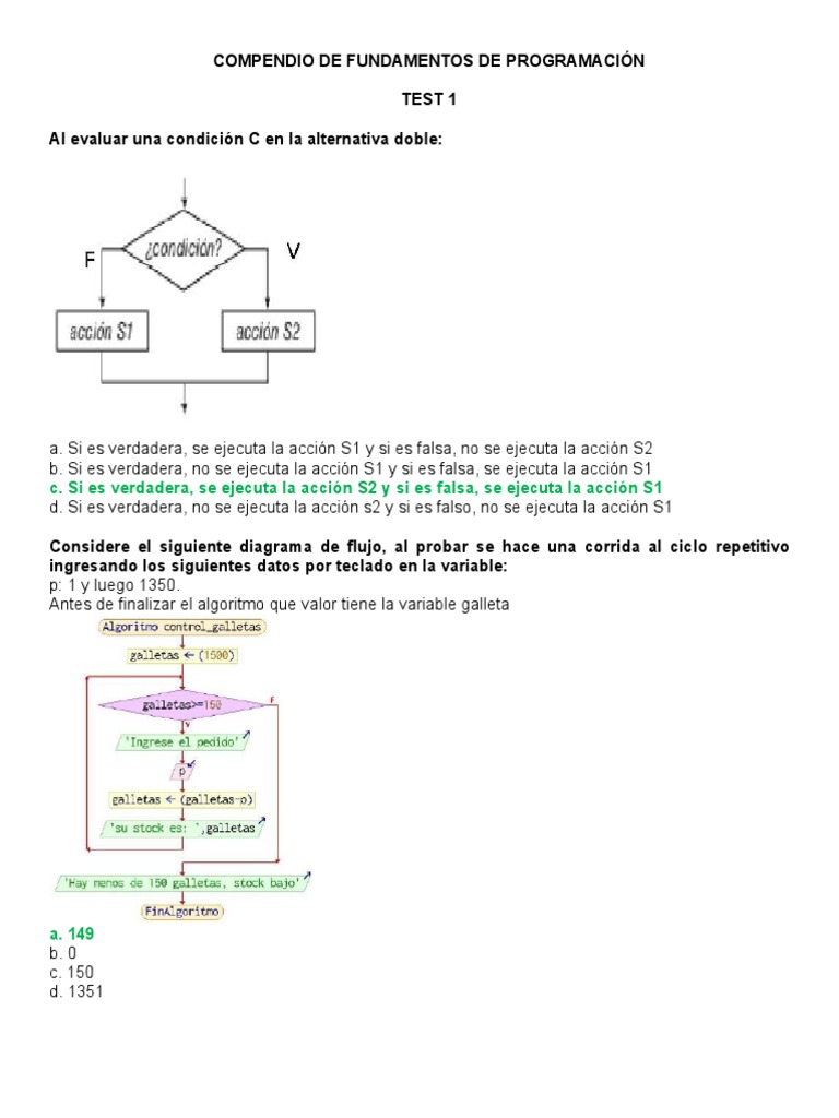 Compendio de Fundamentos de Programación | PDF
