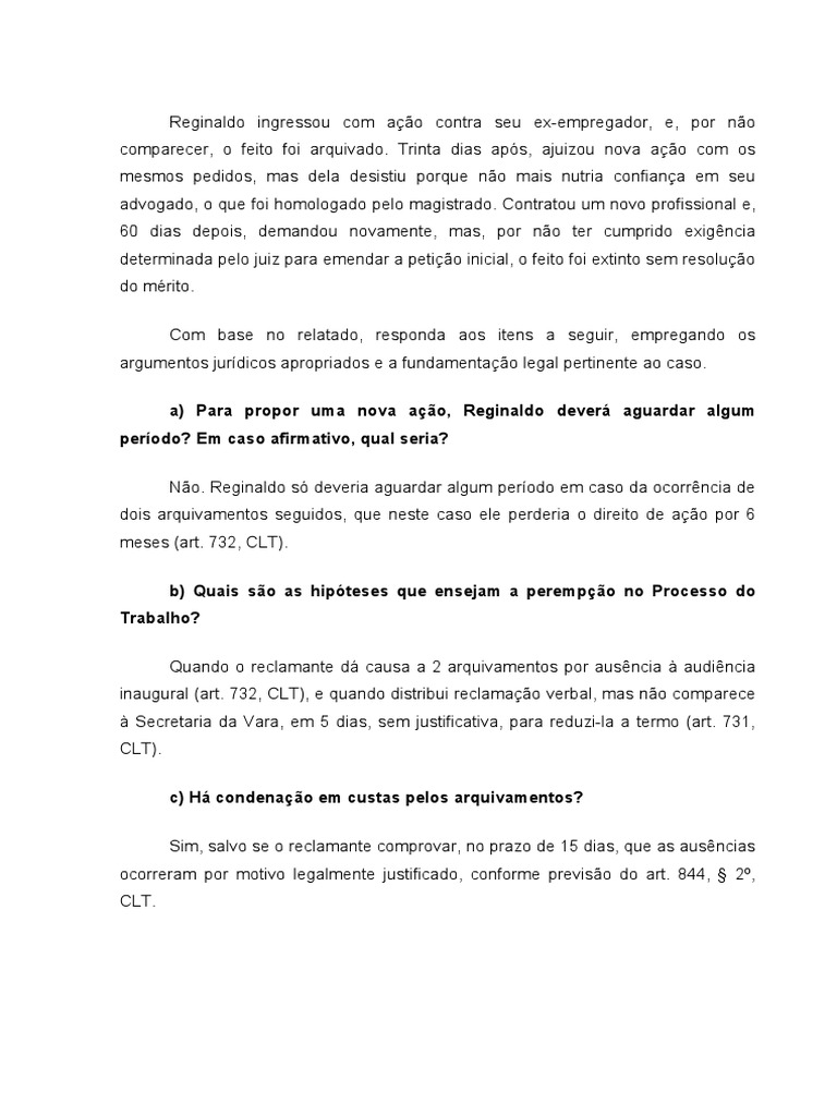 Reginaldo Trabalho | PDF