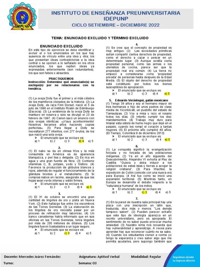 Semana3 Claves | PDF