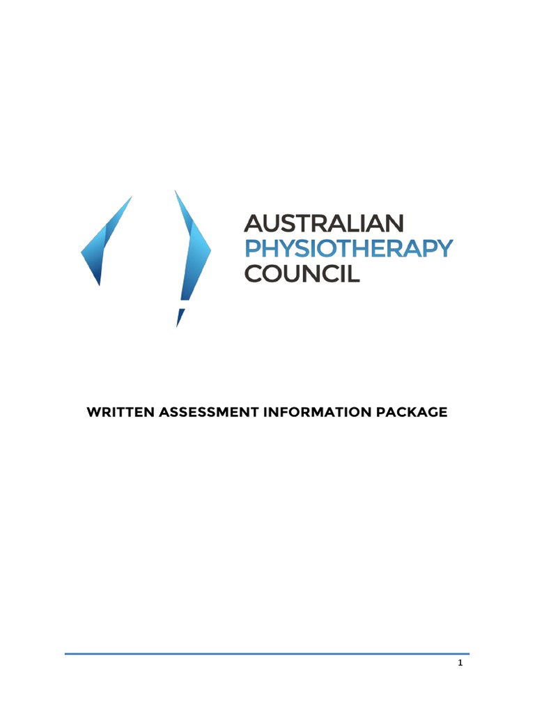 Written Assessment Information Package | PDF | Multiple Choice | Asthma