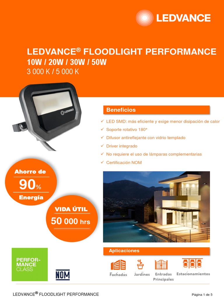 Ledvance Floodlight Performance LW Latam | PDF