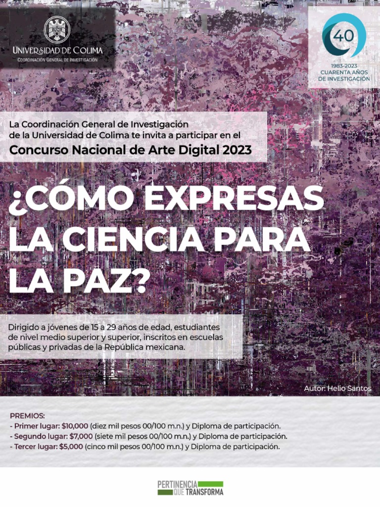 Concurso Nacional de Arte Digital 2023 Ucol Final | PDF | Ciencias sociales | Derecho