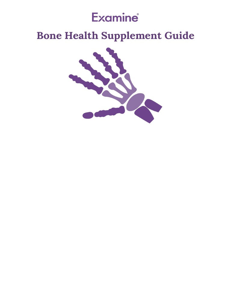 Supplement Guide Bone Health | PDF | Vitamin D | Osteoporosis