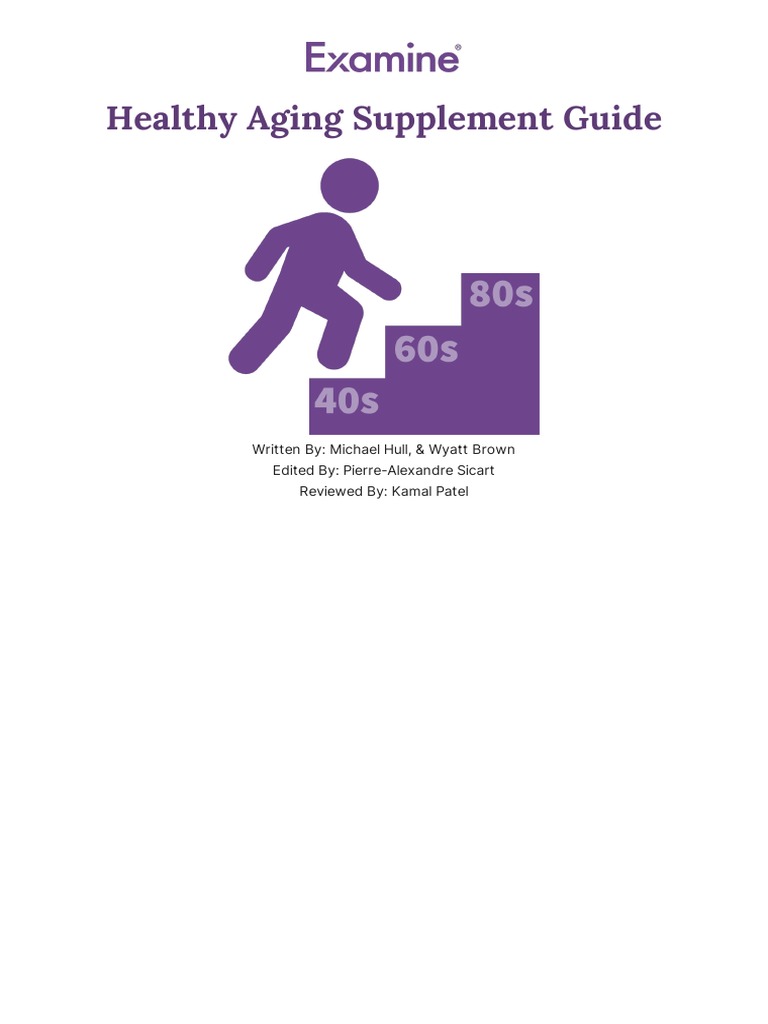 Supplement Guide Healthy Aging | PDF | Mitochondrion | Protein Folding