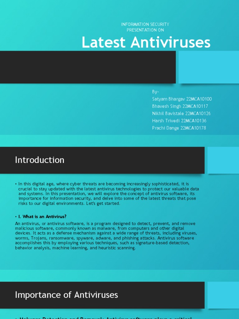 Latest Antiviruses | PDF | Antivirus Software | Malware