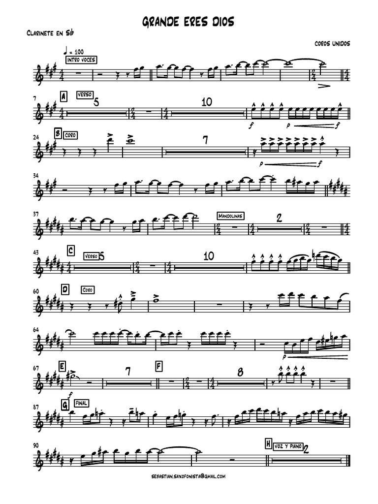Grande Eres Dios - Brass | PDF
