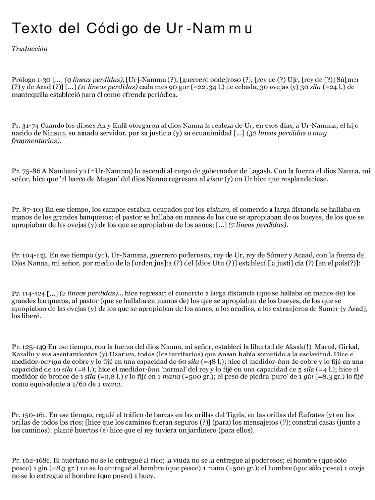 (-2050) Código de Ur-Nammu | PDF