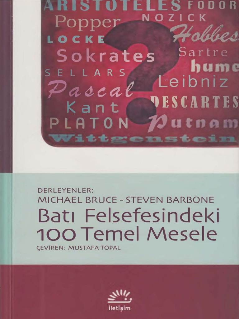 Michael Bruce Steven Barbone Batı Felsefesindeki 100 Temel Mesele | PDF