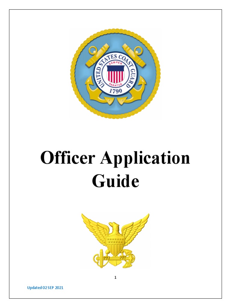 Coast Guard Officer Application Guide | PDF | United States Coast Guard ...