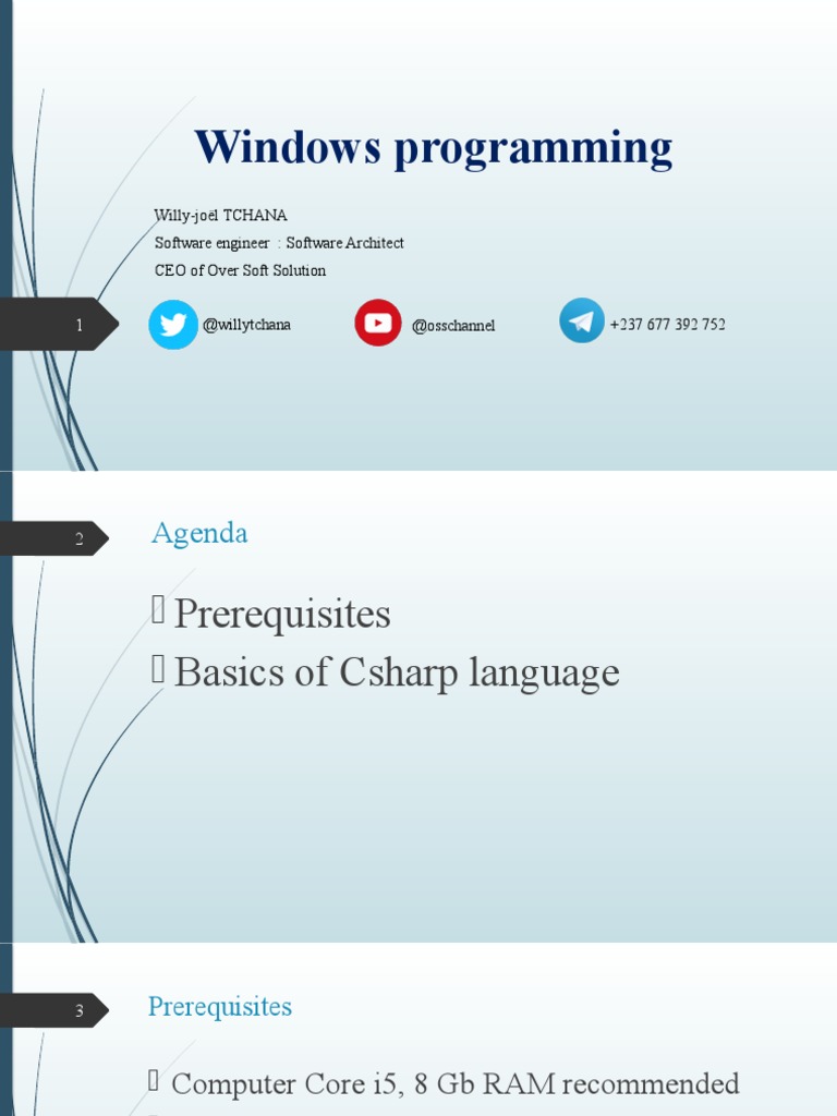 Programmation Csharp Pdf C Sharp Programming Language Integrated Development Environment 