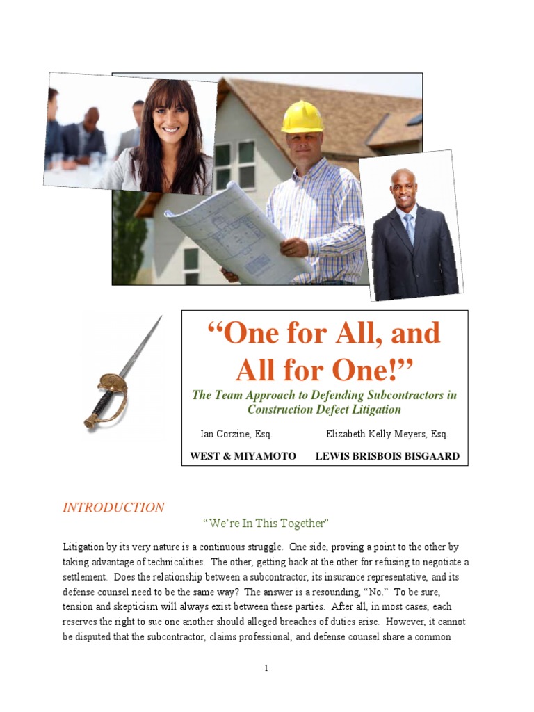 CM-"One For All, and All For One!" | PDF