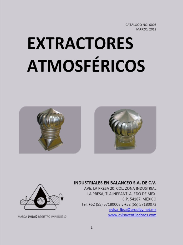 Extractores Atmosféricos | PDF