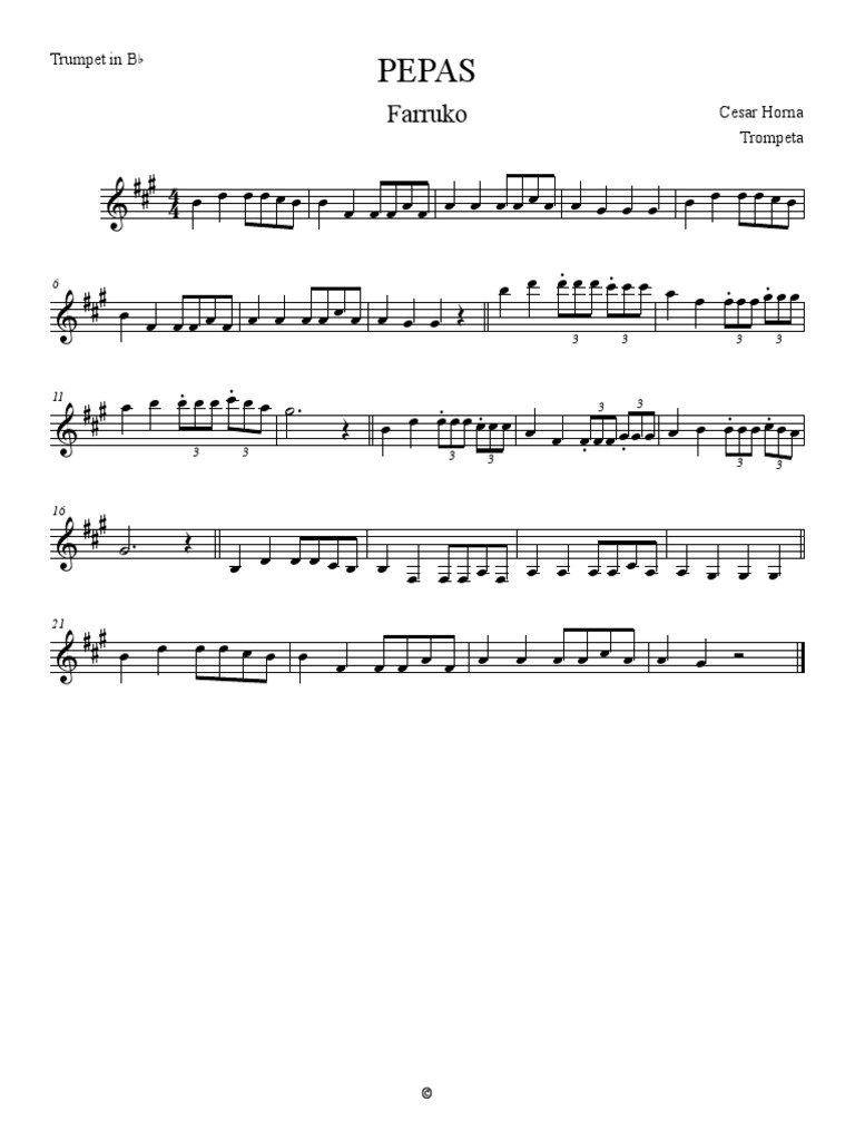 PEPAS - Trumpet in BB | PDF