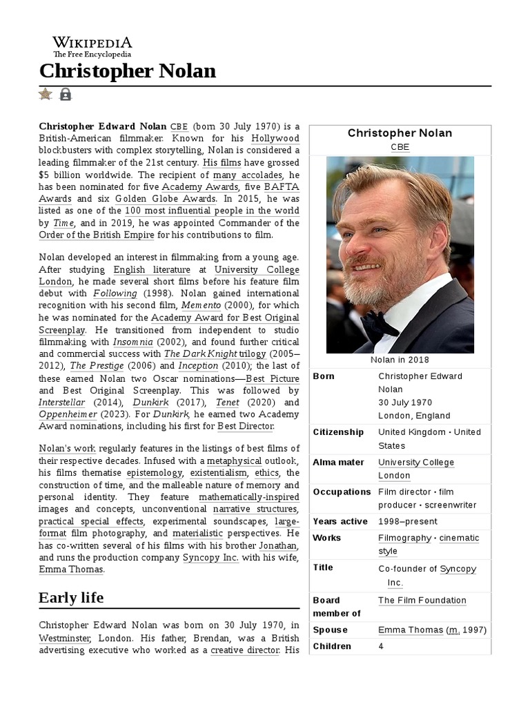 Christopher Nolan | PDF