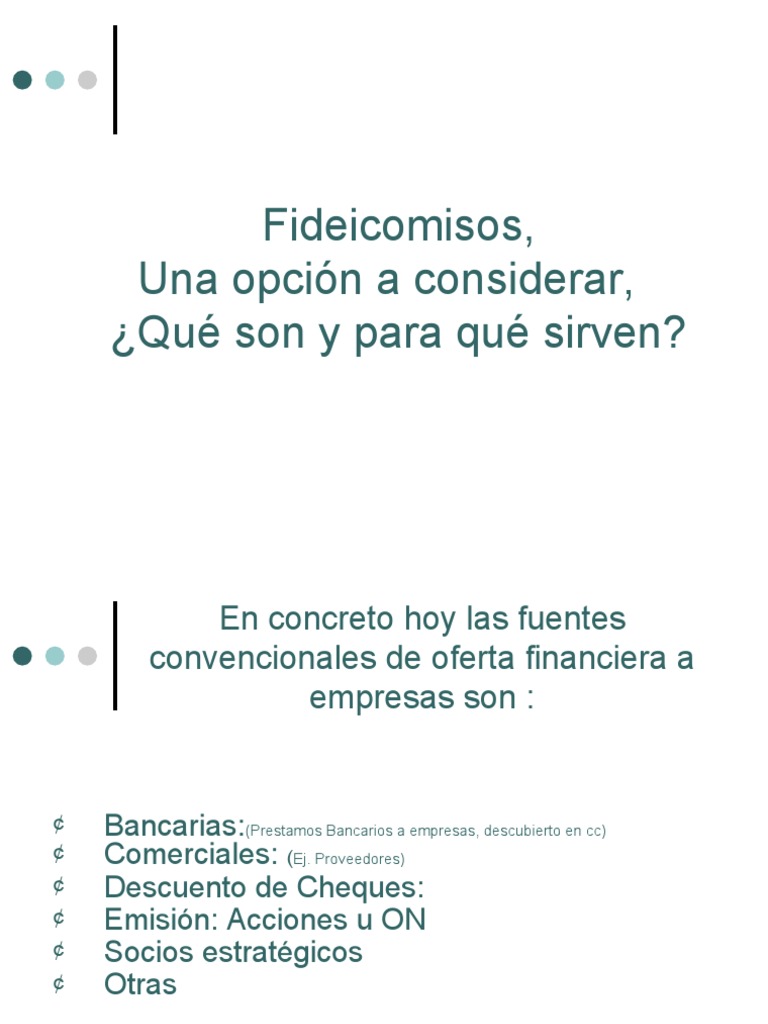 Clase Fide i Comiso | PDF | Ley de fideicomiso | Derecho privado