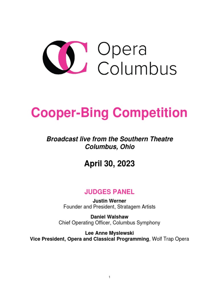2023 Cooper Bing Competition Application | Download Free PDF | Identity ...