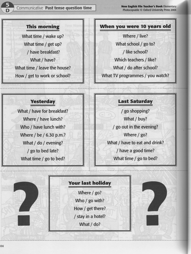 7C COMM Past Simple Qs | PDF