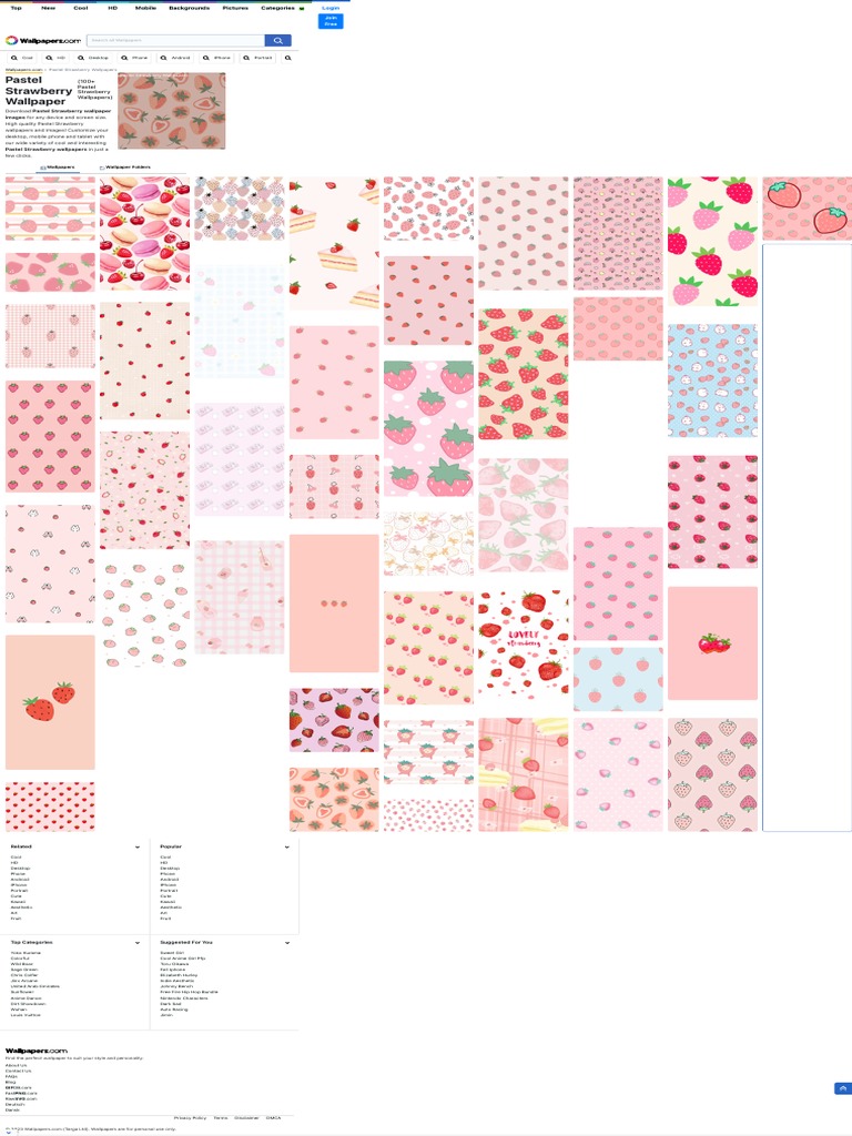 Free Pastel Strawberry Wallpaper Downloads, (100+) Pastel Strawberry Wallpapers For FREE | PDF ...