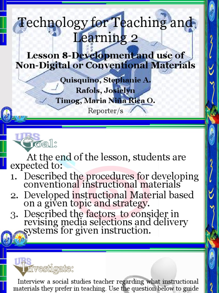 TTL 2 SS Lesson 8 | PDF | Learning | Teachers
