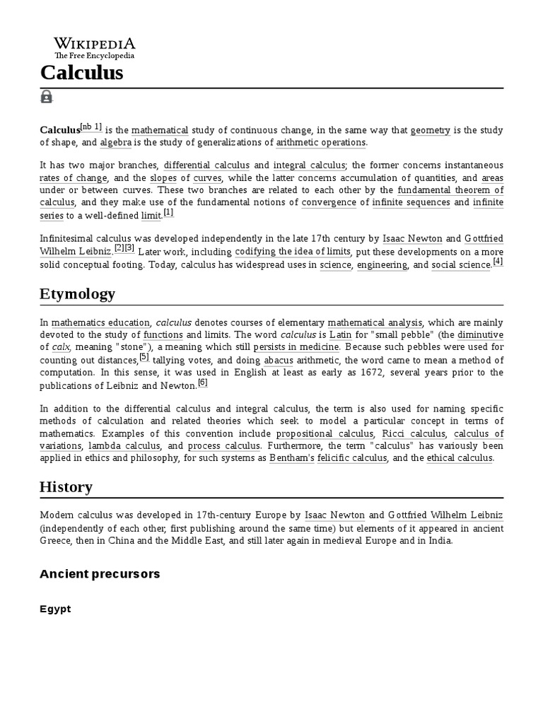 Calculus | PDF | Calculus | Integral