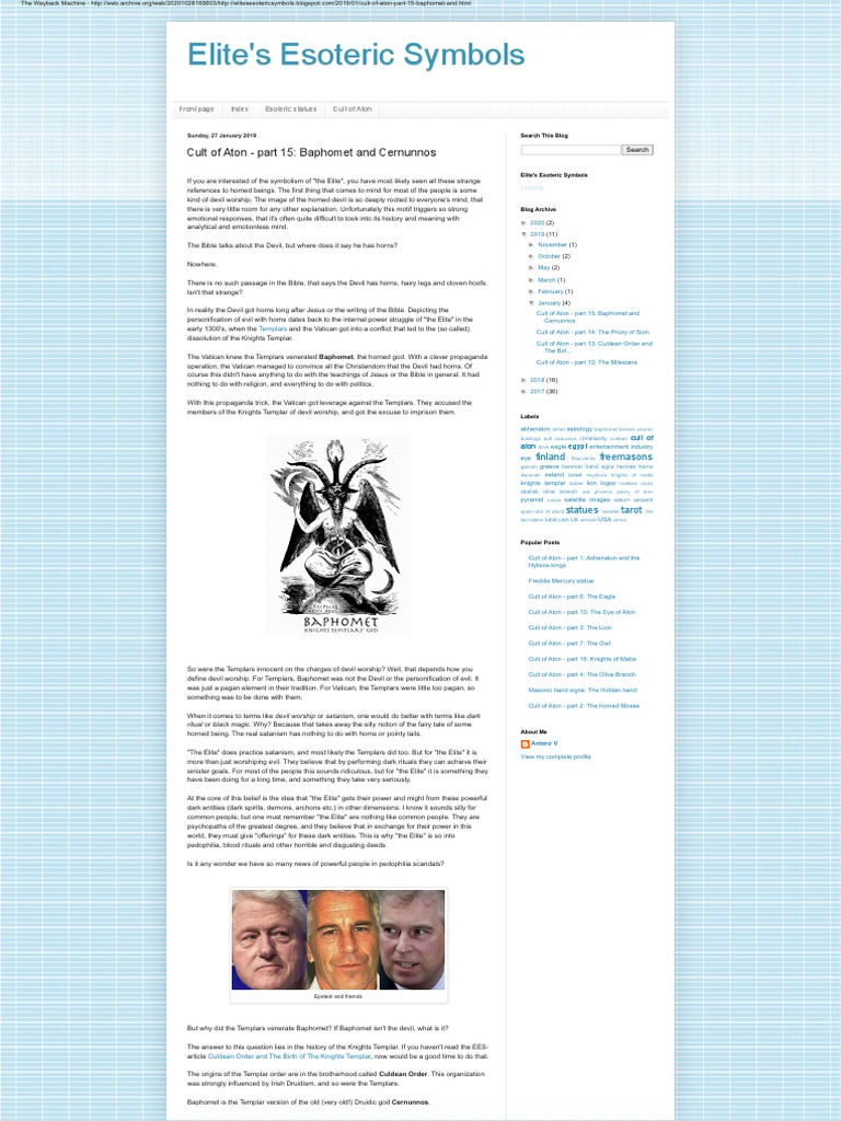 Baphomet and the Cult of Aton | PDF