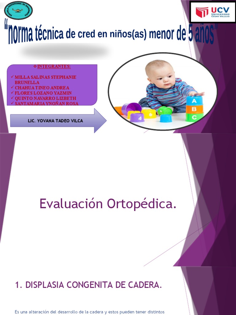 Evaluación Ortopédica Infantil | PDF