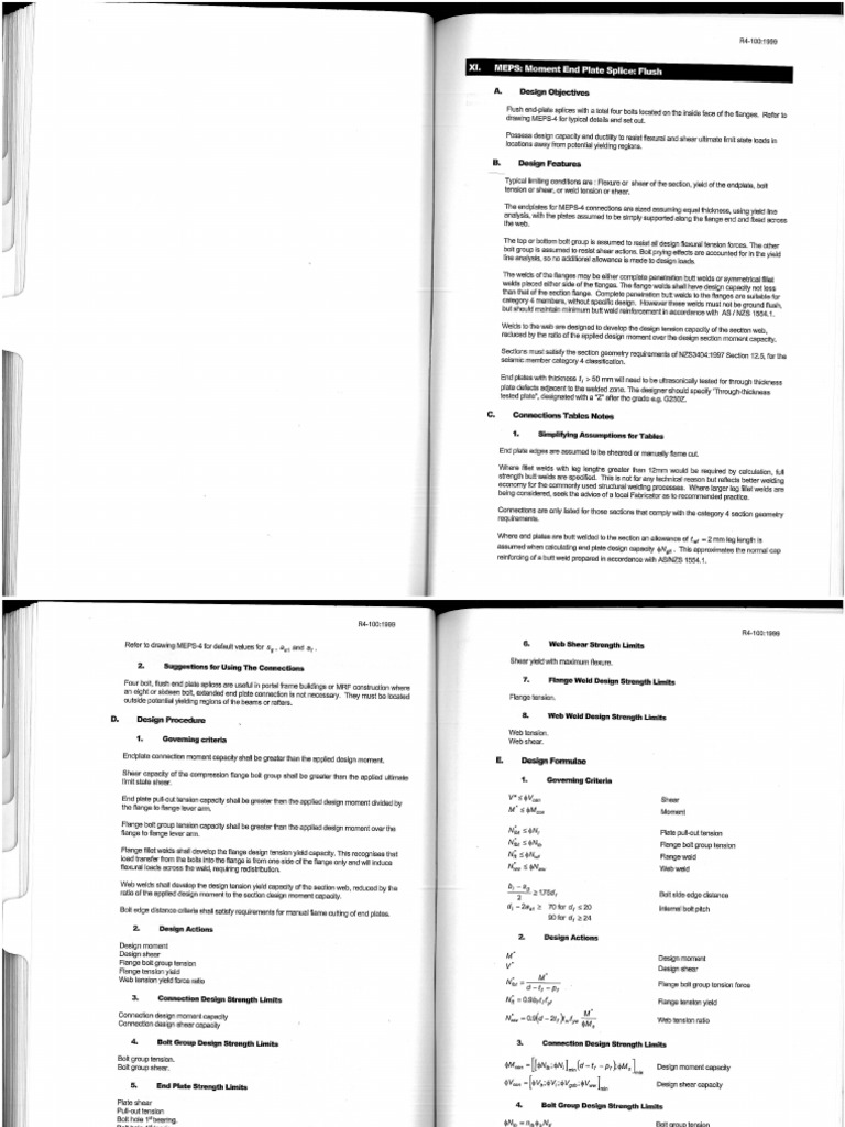 Structural Steelwork Connections Guide - Part XI To XII | PDF