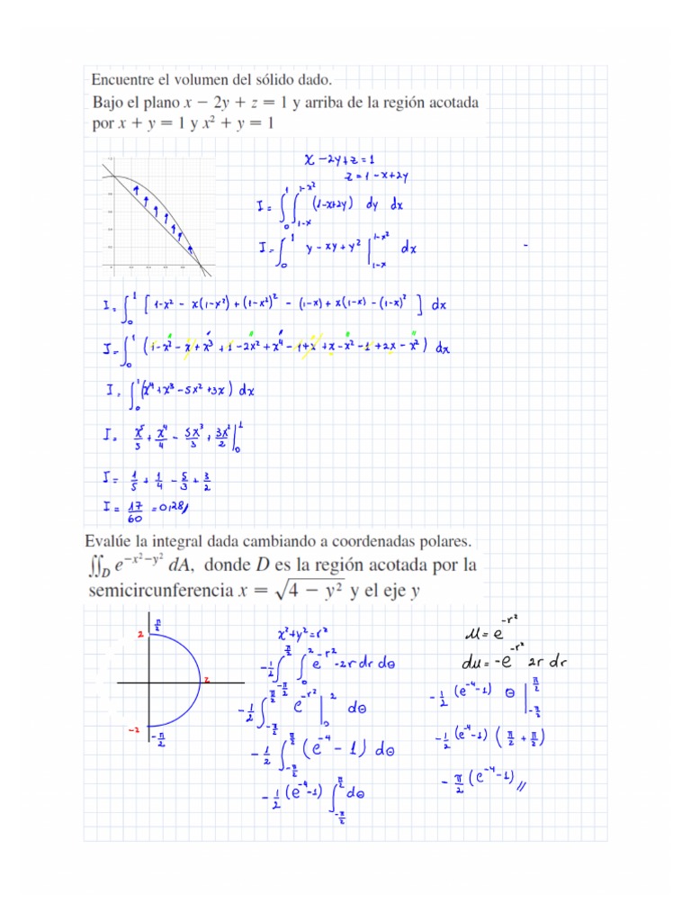 Ejercicios Resueltos de Integrales Multiples | PDF