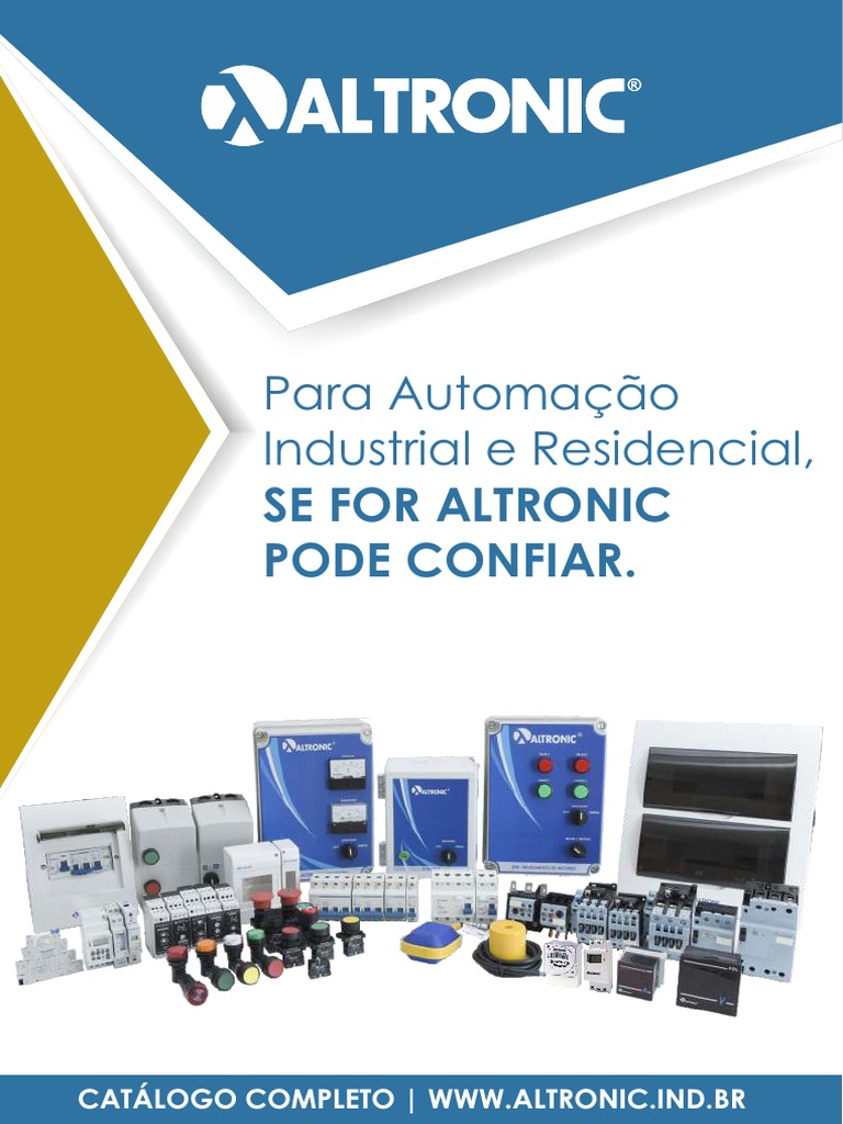 Catalogo Final - ALTRONIC 2016 | PDF | Relé | Engenharia Elétrica