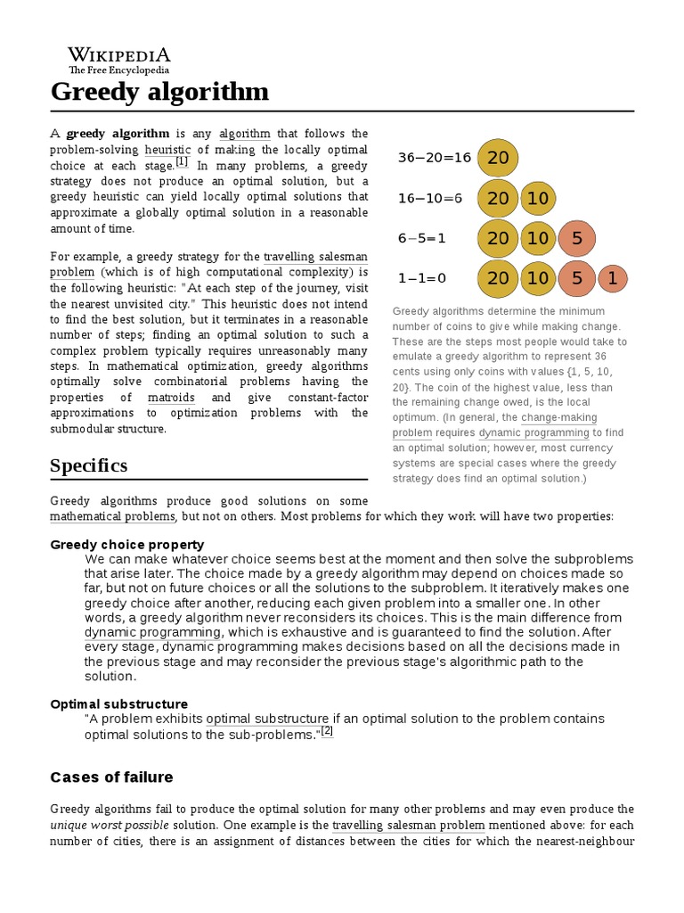 Greedy Algorithm | PDF