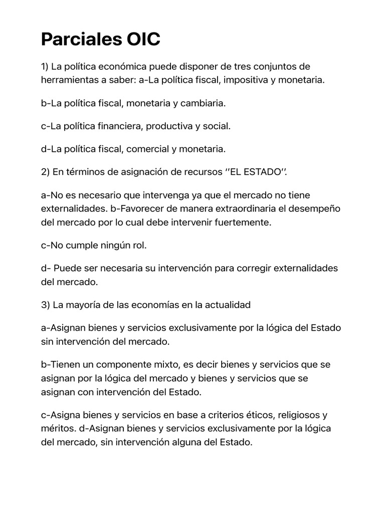 Parciales OIC 1 | PDF