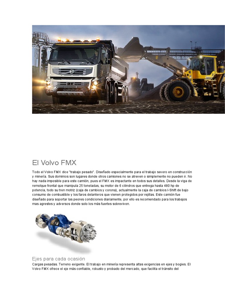 Volvo FMX | PDF | Tecnología