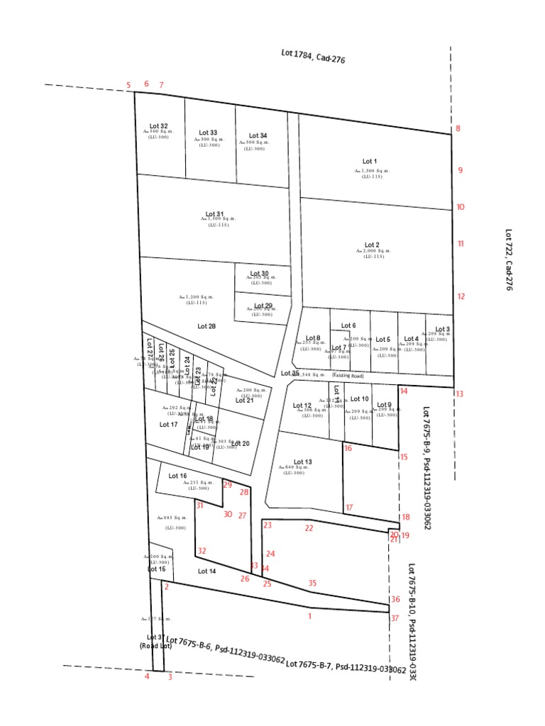 Land Area and Lot Details | PDF