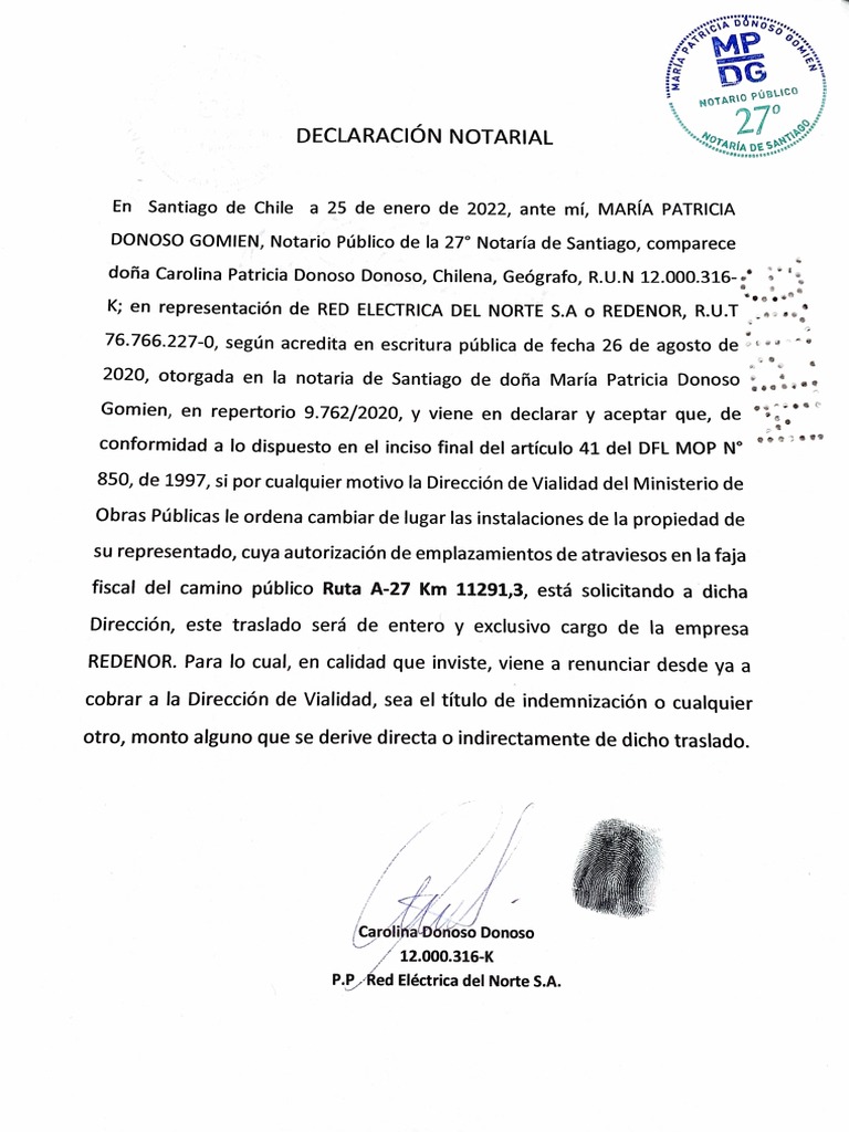 Ejemplo Declaracion Jurada | PDF