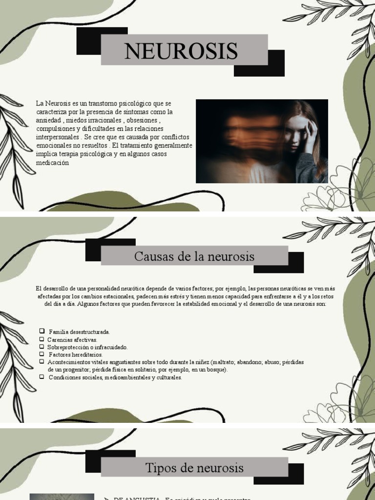 Psicologia Neurosis | PDF | Neurosis | Depresión (estado de ánimo)