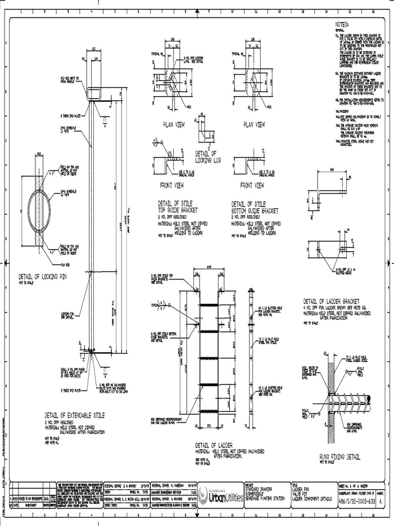 633a Ladders For Valve Pit Component Details | PDF
