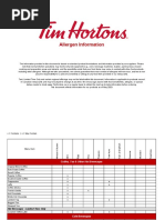 Tim Hortons Nutrition Guide - January 2025 | PDF | Fat | Nutrition ...