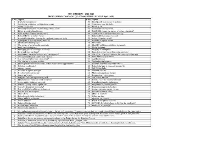 MP Topics Session-II | PDF | Social Media | Popular Culture & Media Studies