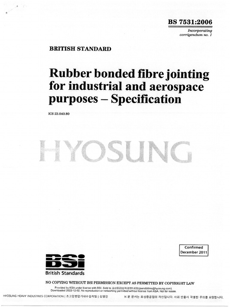 BS 7531 | PDF