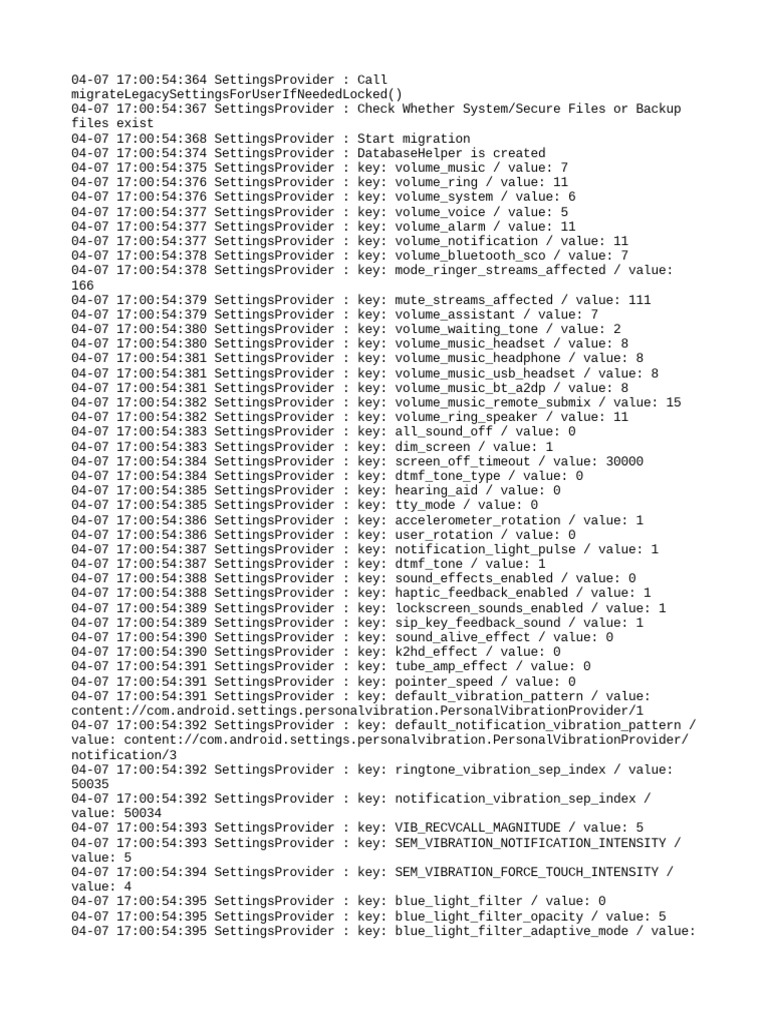 Settings Provider Pdf Java Programming Language Backup
