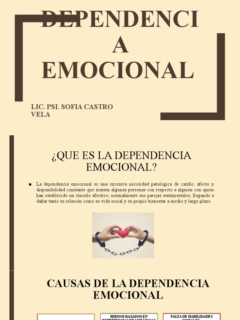 Dependencia Emocional | PDF | Teoría de apego | Las emociones