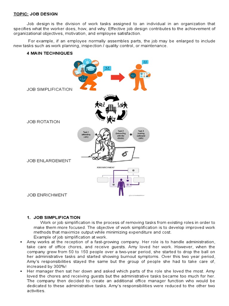 Job Design | PDF | Job Satisfaction | Employment