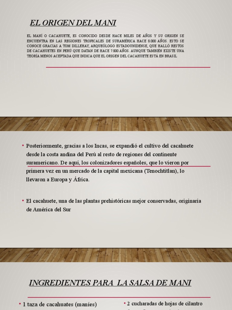 El Origen Del Mani | PDF